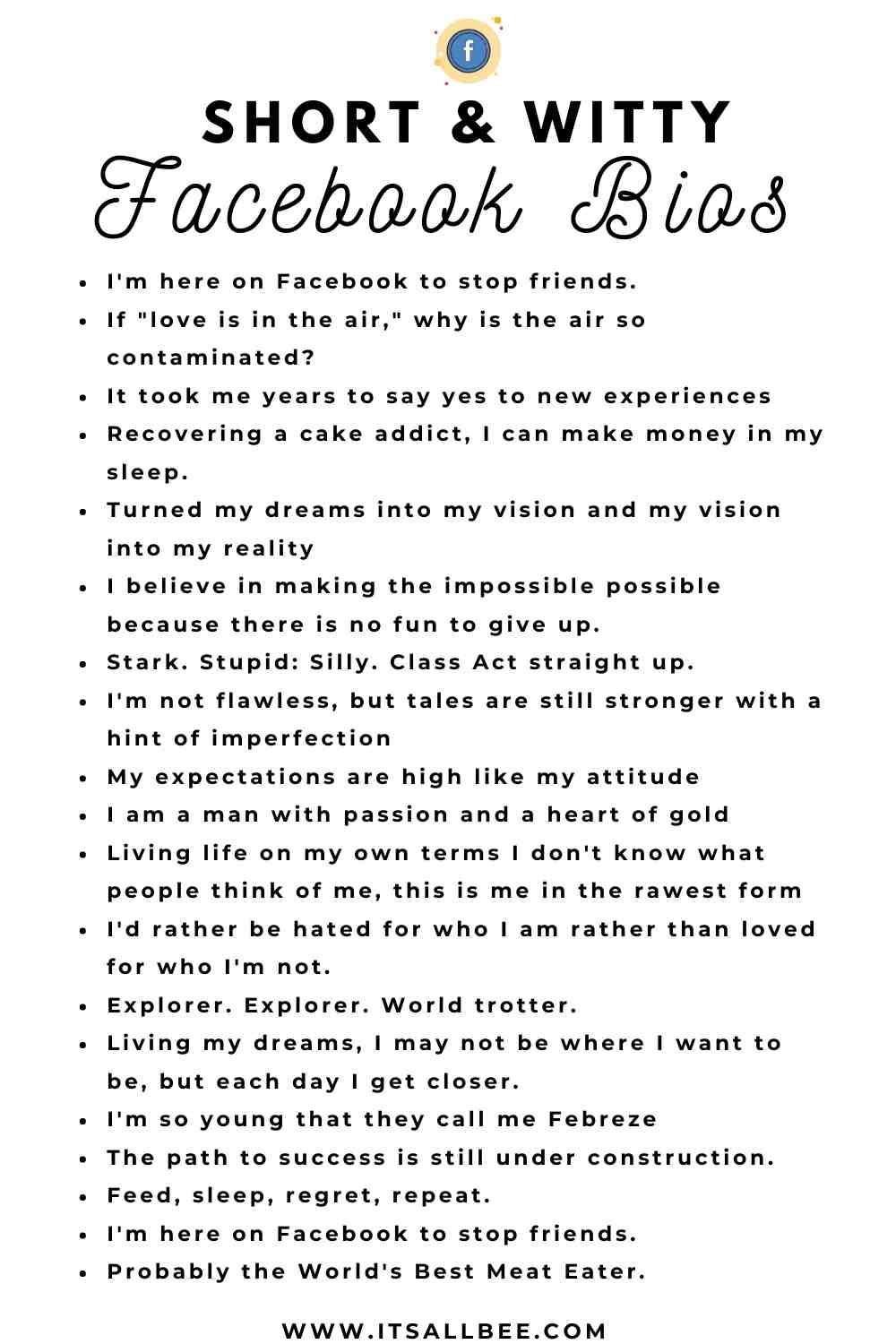 Couple Bio Ideas For Facebook Best Bio For Fb In 2021 200 Amazing 